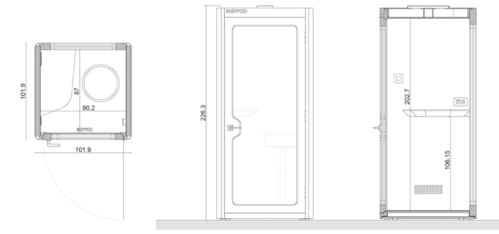 Single Office Pod: make phone calls in a sound isolated space